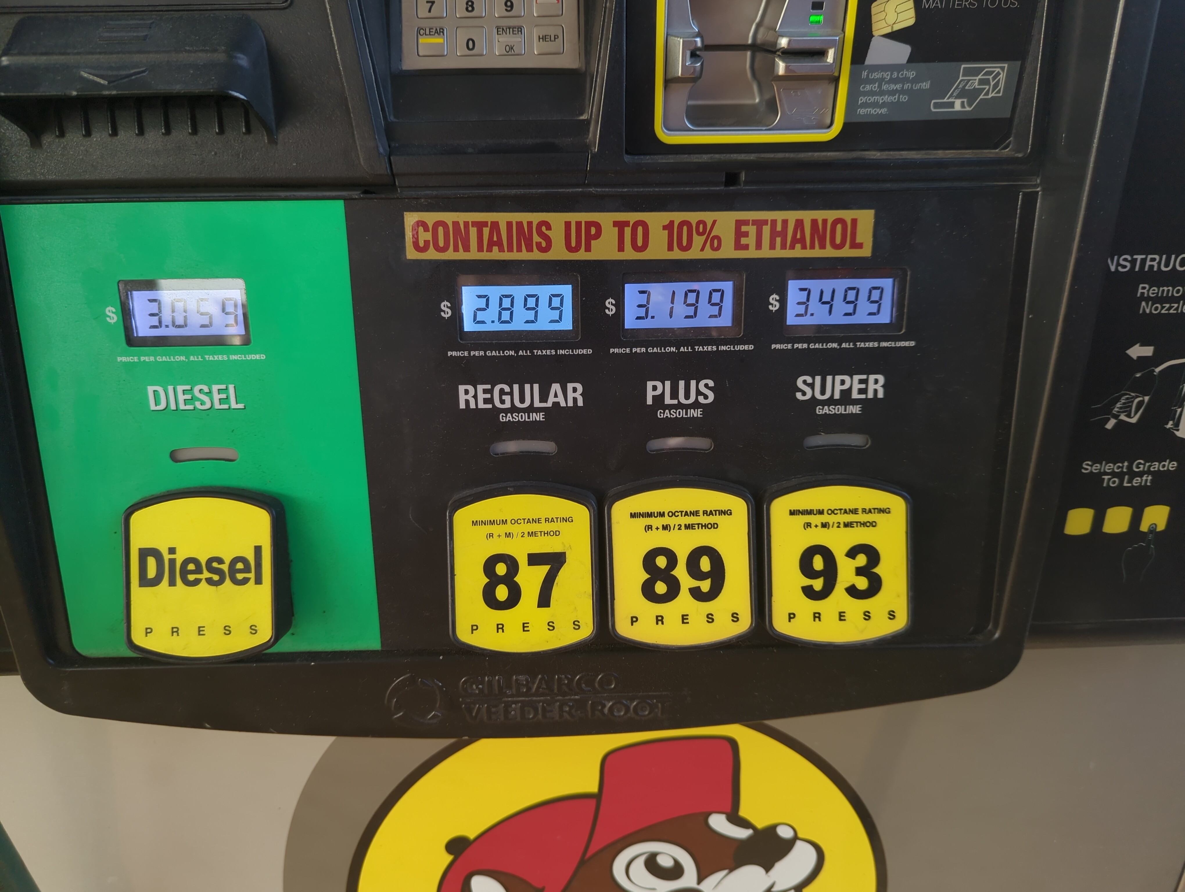 Buc ees gas prices